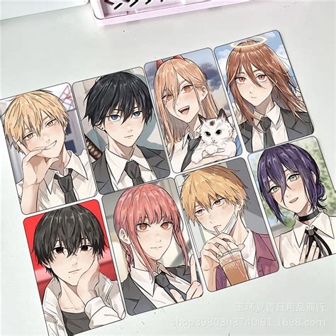 Ảnh Card Bo Góc In Hình Chainsaw Man Thợ Săn Quỷ Ver Teen Thẻ Bo Viền 5