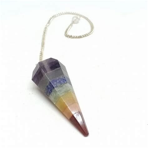 7 Chakra Dowsing Cone Pendulum At Rs 70 Piece क्रिस्टल पेंडुलम In