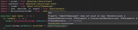 Property ToHaveTextContent Does Not Exist On Type Matchers