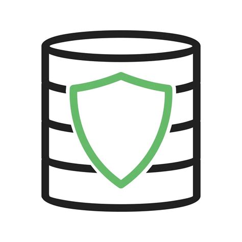 Secured Backup Line Green And Black Icon 9691975 Vector Art At Vecteezy