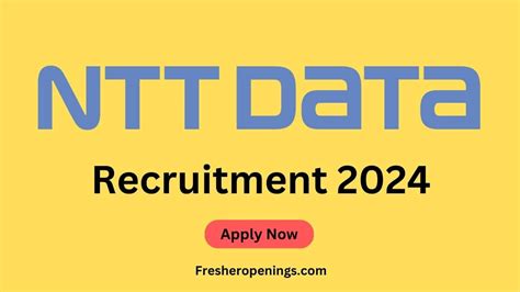 Ntt Data Recruitment 2024 For Freshers Hiring As Software Development