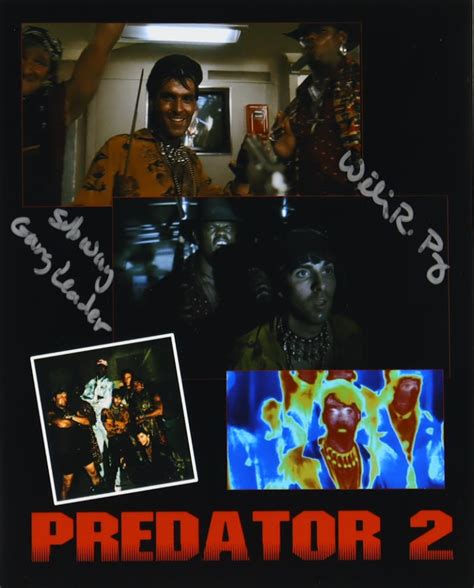 William R Perry Signed Predator 2 8x10 Photo Inscribed Subway Gang