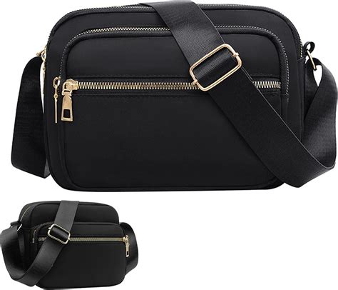 Keyri Women Crossbody Bag With 3 Zip Compartments Shoulder Handbag With