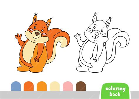 Cute Squirrel Template