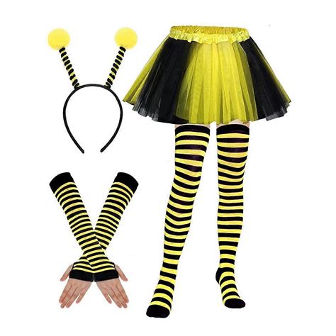 Bee Costume Kit For Adult Halloween Bee Costume Tutu Skirt Bee Striped