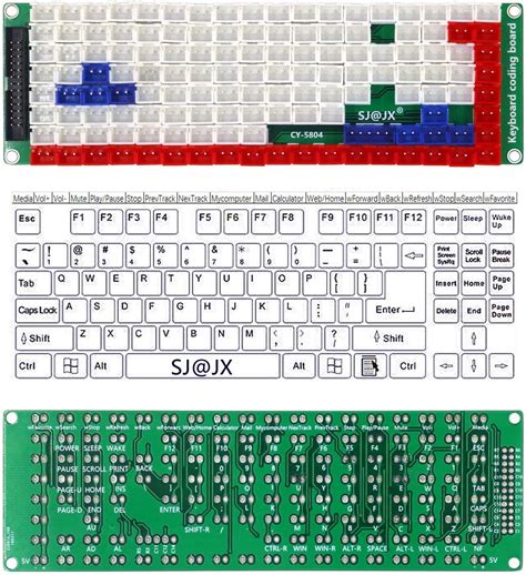 Sjjx Development Keyboard Encoder Board Game Controller Diy Led