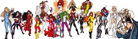 Marvel Divas Take 7 By Crimsonartz On Deviantart