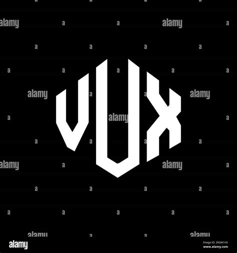 Vux Letter Logo Design With Polygon Shape Vux Polygon And Cube Shape Logo Design Vux Hexagon