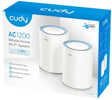 Cudy Ac1200 Wifi Home Mesh Wifi Router 2pk