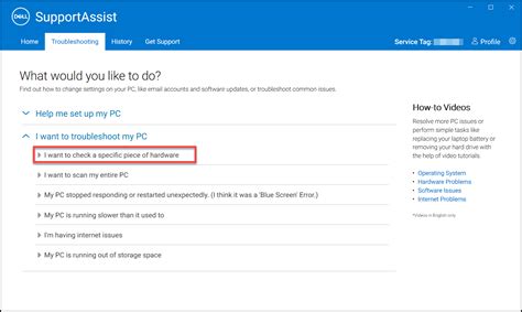 How To Run A Diagnostic Test Using Supportassist Dell Us