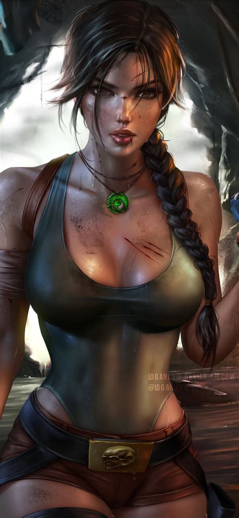 Lara Croft Tomb Raider Fantasy 4k Iphone X Wallpapers Free Download