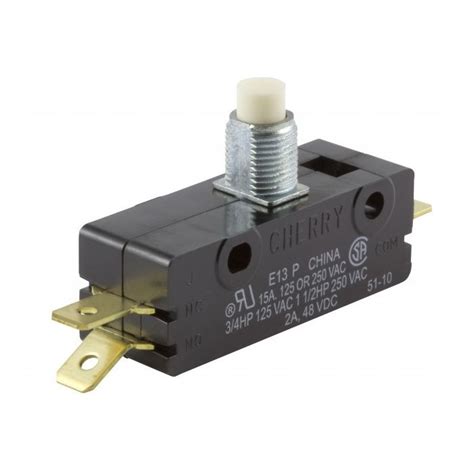 Cherry E13 00j Switch Spdt Plastic Button Sp 15a 125250 Vac