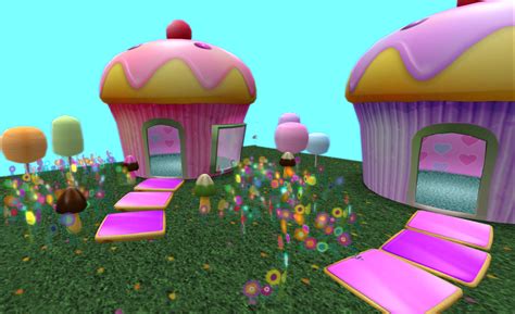 Cupcake Market Stalls Created In Blender And Textured In Photoshop