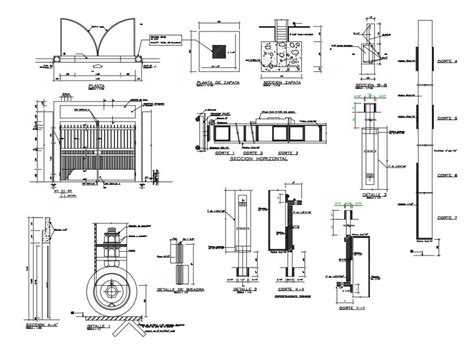 Door Elevation And Installation Cad Drawing Details Dwg File
