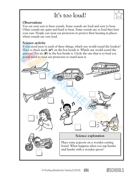 Free Printable Grade 6 Loud And Soft Sounds Worksheets