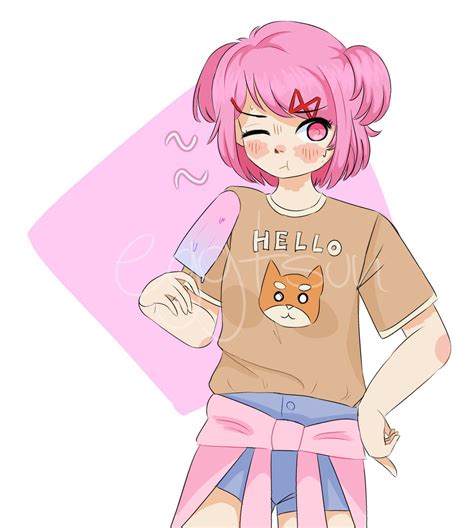 Natsuki Isnt Happy About How Hot It Is Recently R Ddlc
