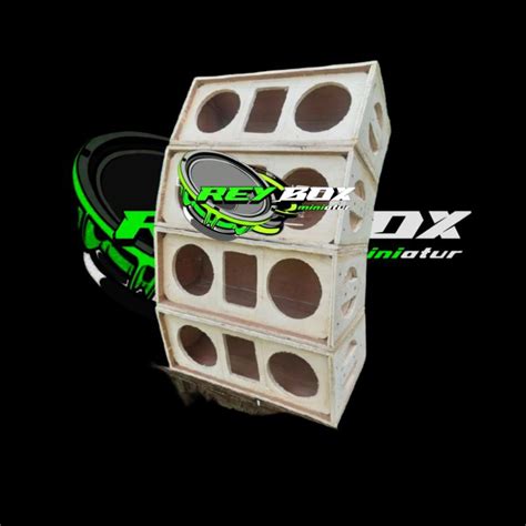 Jual Box Speaker Line Array 4 Inch DOUBLE PLUS TWEETER KOTAK AUDAX