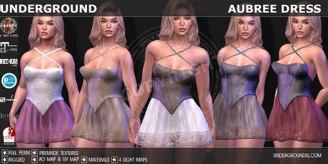 Second Life Marketplace [ug Mesh] Aubree Dress Full Perm