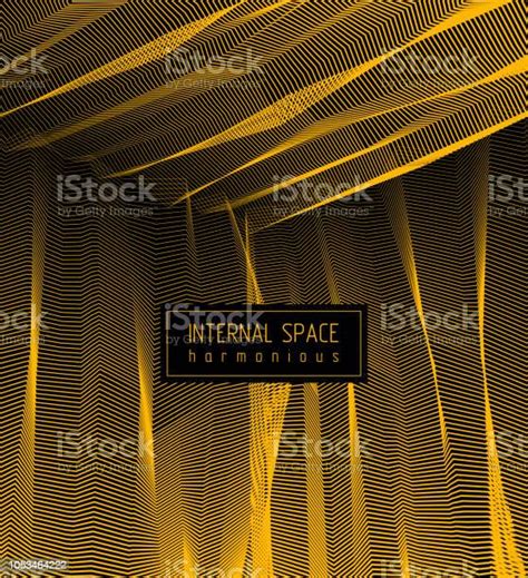 추상 미술 현대 유행 좋은 디자인 라인 아트 표면 질감 3d 차원 공간 벡터 배경 환상적인 환각 유행 현대 Op 아트 광학 차원 환상 3차원 형태에 대한 스톡 벡터 아트 및