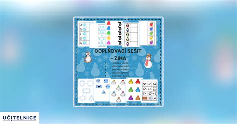 Zima Doplňovací Sešit Učitelnice