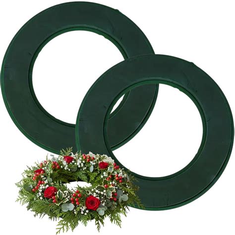 10 Inch Floral Foam Wreath Ring Flower Arranging Small Christmas