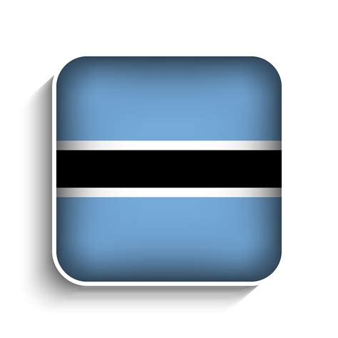 Vector Square Botswana Flag Icon 34603533 Vector Art At Vecteezy