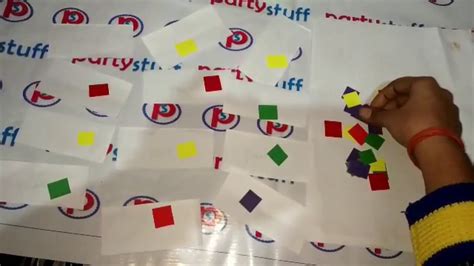 Holi Place Colour Chits On Colour Names Kitty Game Party Game