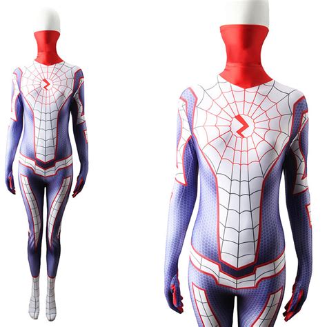 Spider Woman Silk Cosplay Spider Man Cindy Moon Costume Halloween Part
