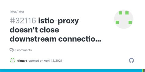 Istio Proxy Doesnt Close Downstream Connection When Tcp Keepalives