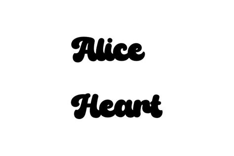 Alice Heart Font Free Font Download