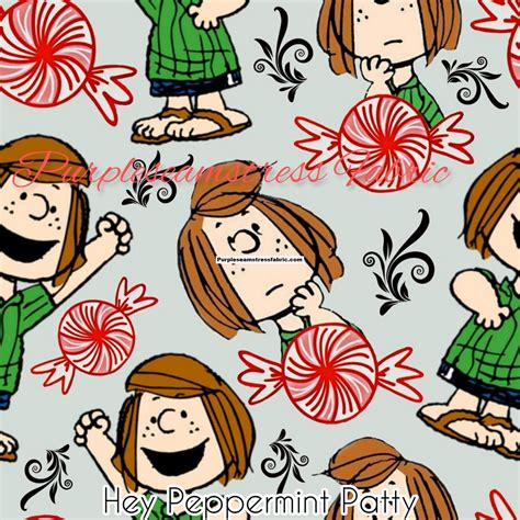 Hey Peppermint Patty Purpleseamstress Fabric