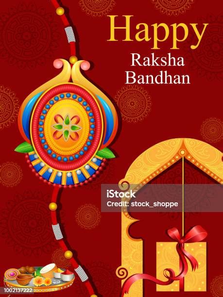 인도 축제 Raksha Bandhan에 대 한 장식된 Rakhi 0명에 대한 스톡 벡터 아트 및 기타 이미지 0명
