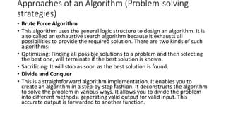 Problem Solving And Algorithm Development Ppt