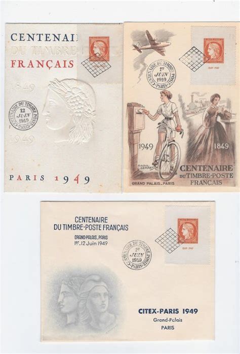 France 1949 Centenaire Du Timbre Beau Lot De 16 Cartes Catawiki