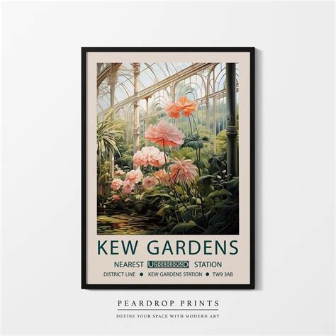 William Morris Print Kew Gardens Print London Print William Morris