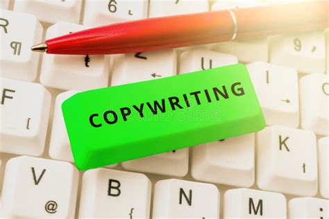 Text Caption Presenting Copywriting Concept Meaning Writing The Text Of Advertisements Or