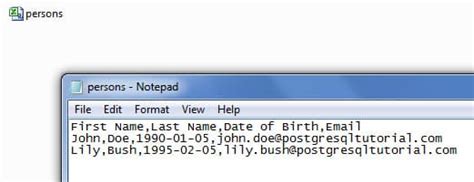 Import Csv File Into Posgresql Table