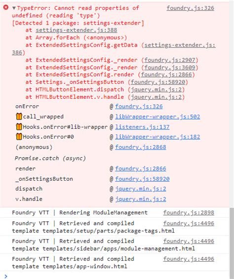 Bug Incompatibility Between Settings Extender And Libwrapper In V9