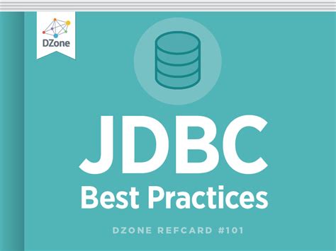 Jdbc Best Practices Dzone Refcards