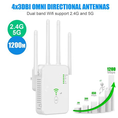 U10 1200mbps Signal Booster Wifi Extender Wifi Antenna Dual Band 5g