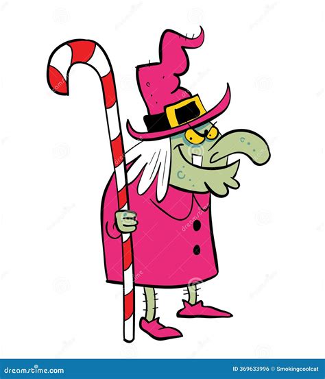 Witch Hat With Cane Cartoon Vector 23379801