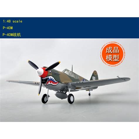 成品 小號手 Easy Model 1 48 美國 P 40m 戰鷹式 戰鬥機 迷彩塗裝 二戰 成品模型 39313 蝦皮購物