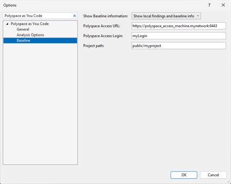 Configure And Download A Baseline With Polyspace As You Code In Visual