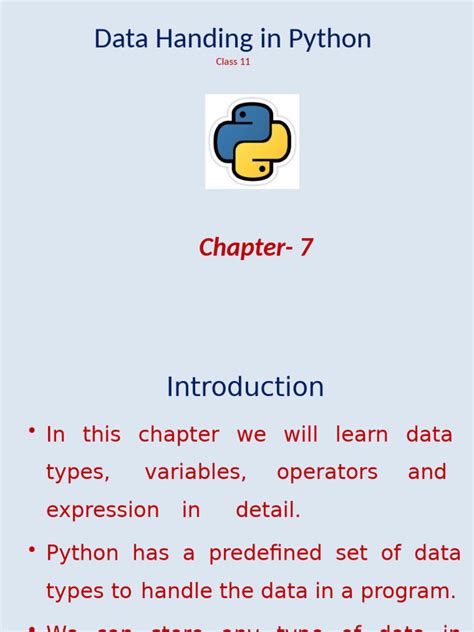Data Handing In Python Pdf Data Type Computer Programming