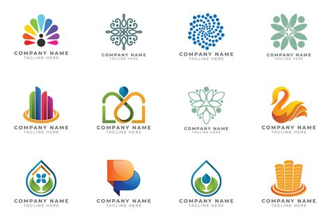 Conjunto De Logotipos Colección De Ideas De Marca Moderna Y Creativa Para Empresas 12610194