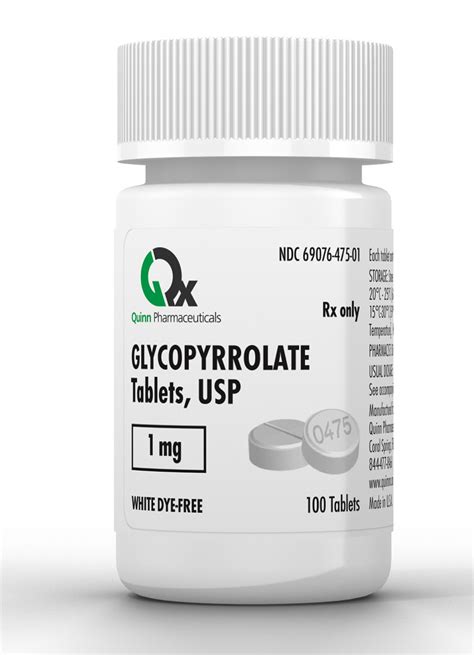 Glycopyrrolate 1 Mg 100 Tablets