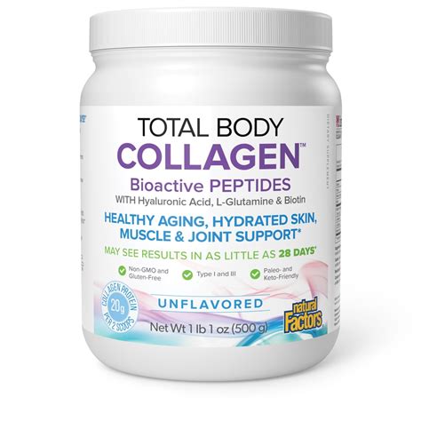 Natural Factors Total Body Collagen Bioactive Peptides Unflavored 17