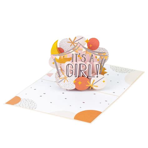 Poplife Congratulations Its A Girl Pop Up Card
