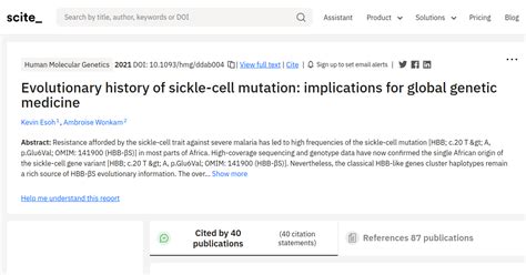 Evolutionary History Of Sickle Cell Mutation Implications For Global