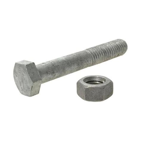 M6 X 45 Hex Bolt And Nut Hot Dip Galvanised Class 46 Box Of 200